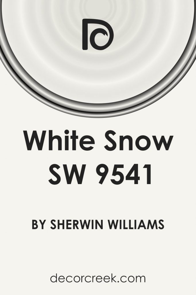 White Snow SW 9541 Paint Color by Sherwin Williams - DecorCreek