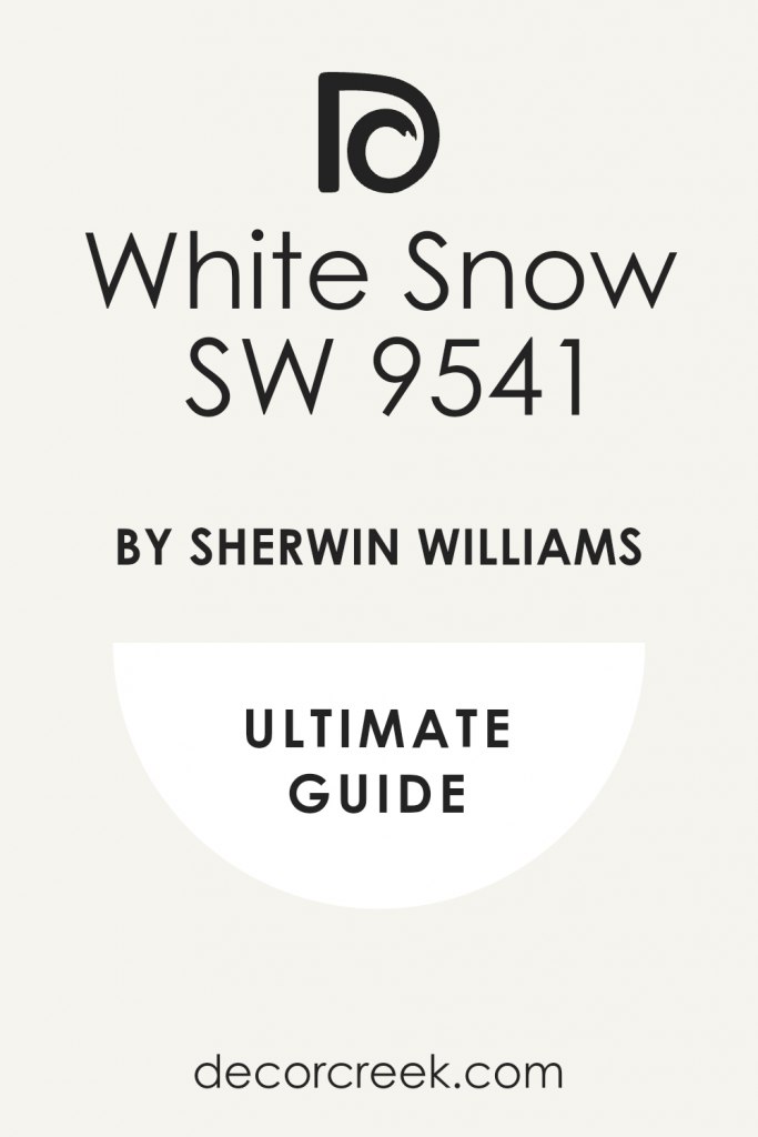 White Snow SW 9541 Paint Color by Sherwin Williams - DecorCreek