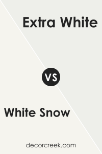 White Snow SW 9541 Paint Color by Sherwin Williams - DecorCreek