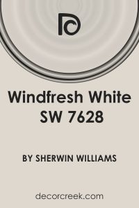 Windfresh White SW 7628 Paint Color by Sherwin Williams - DecorCreek