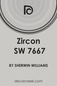 Zircon SW 7667 Paint Color by Sherwin Williams - DecorCreek