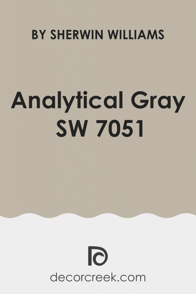 Analytical Gray SW 7051 Paint Color by Sherwin Williams - DecorCreek