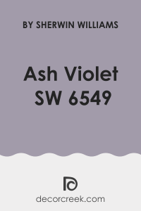 Ash Violet SW 6549 Paint Color by Sherwin Williams - DecorCreek