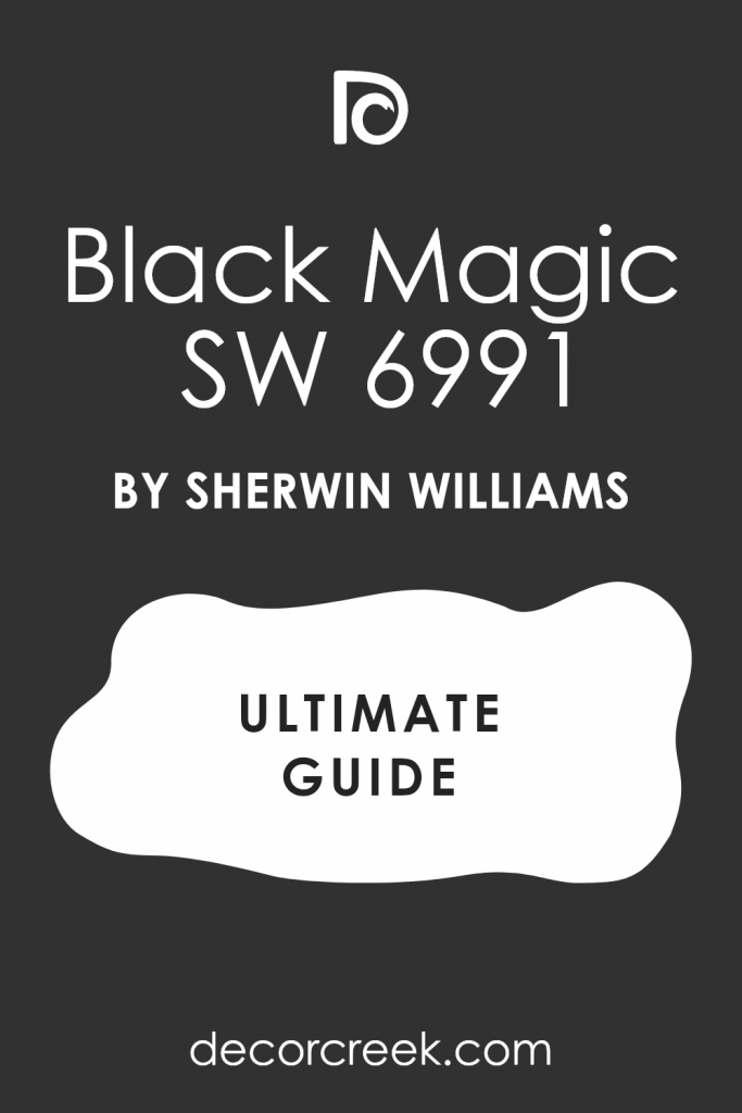 Black Magic SW 6991 Paint Color by Sherwin Williams - DecorCreek