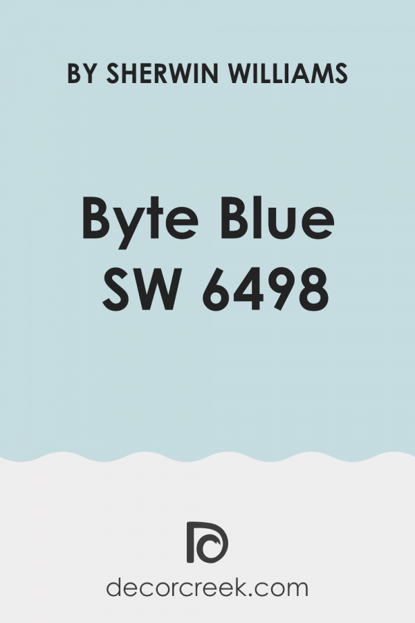 Byte Blue SW 6498 Paint Color by Sherwin Williams - DecorCreek