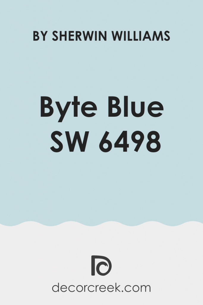 Byte Blue SW 6498 Paint Color by Sherwin Williams - DecorCreek