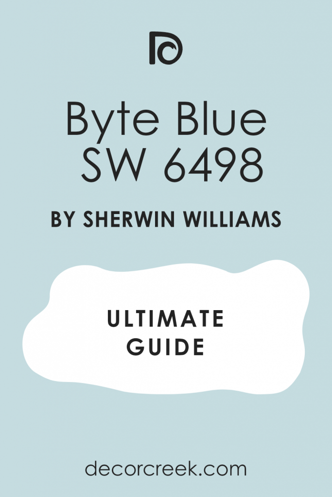 Byte Blue SW 6498 Paint Color by Sherwin Williams - DecorCreek