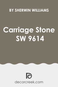 Carriage Stone SW 9614 Paint Color by Sherwin Williams - DecorCreek