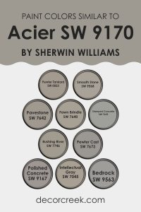 Acier SW 9170 Paint Color by Sherwin Williams - DecorCreek