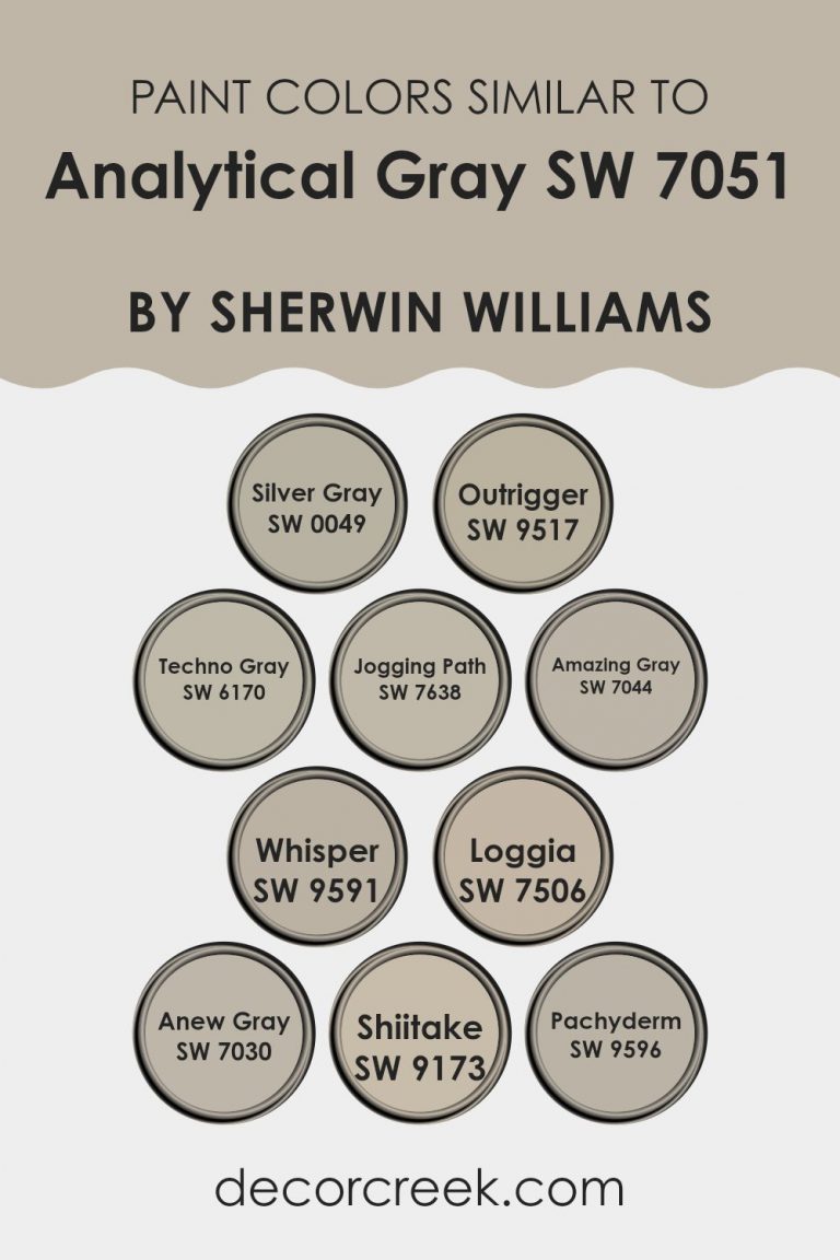 Analytical Gray SW 7051 Paint Color by Sherwin Williams - DecorCreek