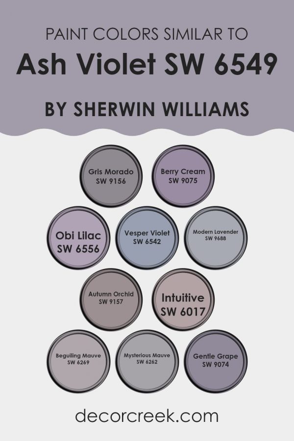 Ash Violet SW 6549 Paint Color by Sherwin Williams - DecorCreek