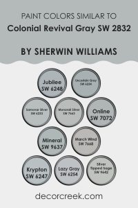 Colonial Revival Gray SW 2832 Paint Color by Sherwin Williams - DecorCreek