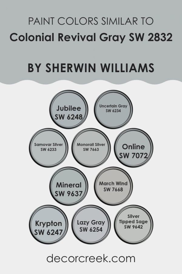 Colonial Revival Gray SW 2832 Paint Color by Sherwin Williams - DecorCreek