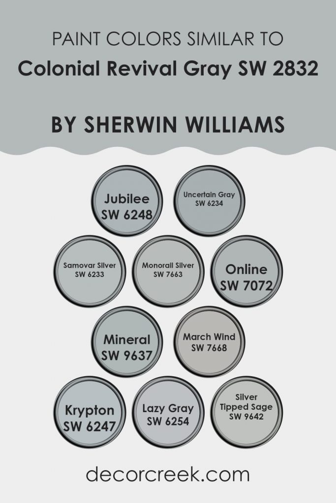 Colonial Revival Gray SW 2832 Paint Color by Sherwin Williams - DecorCreek