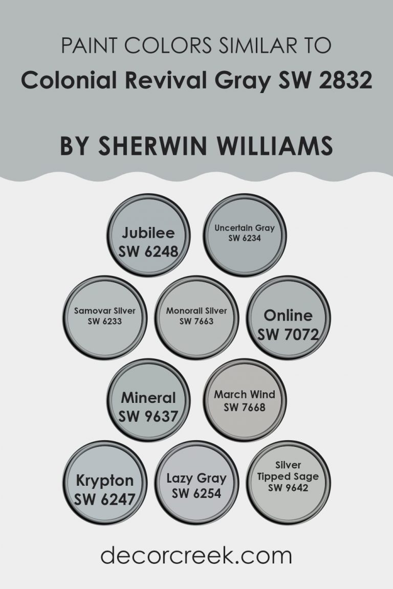 Colonial Revival Gray SW 2832 Paint Color by Sherwin Williams - DecorCreek