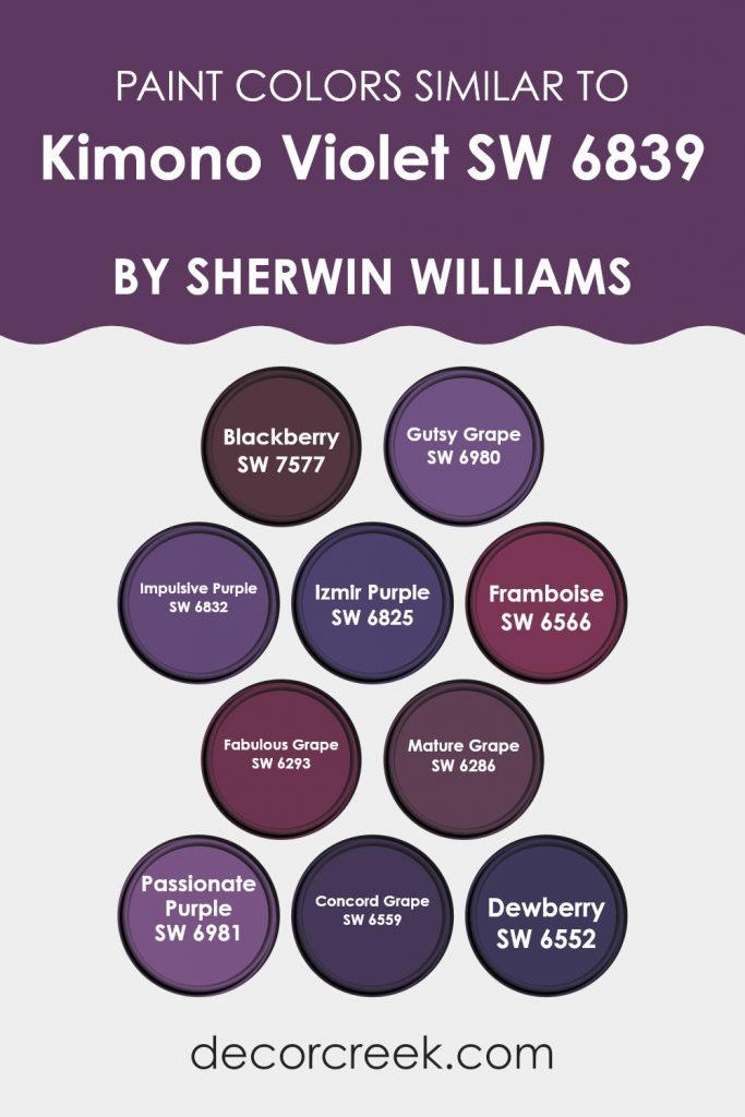 Kimono Violet SW 6839 Paint Color by Sherwin Williams - DecorCreek