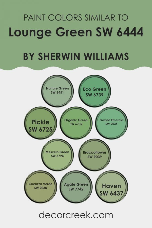 Lounge Green SW 6444 Paint Color by Sherwin Williams - DecorCreek
