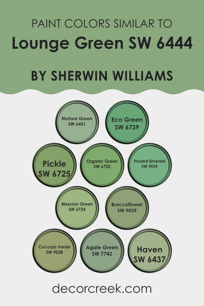 Lounge Green SW 6444 Paint Color by Sherwin Williams - DecorCreek
