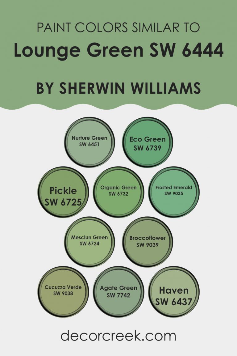 Lounge Green SW 6444 Paint Color by Sherwin Williams - DecorCreek