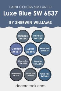 Luxe Blue SW 6537 Paint Color by Sherwin Williams - DecorCreek