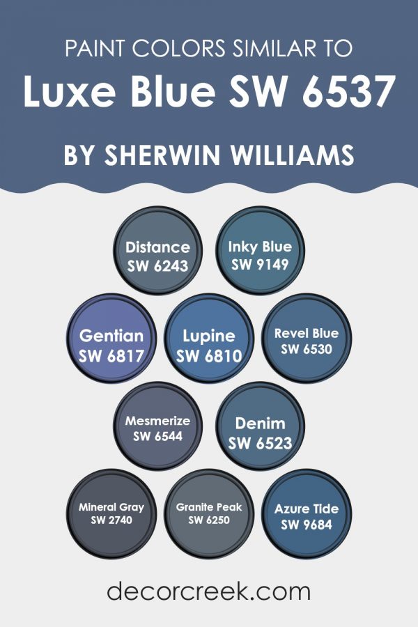 Luxe Blue SW 6537 Paint Color by Sherwin Williams - DecorCreek