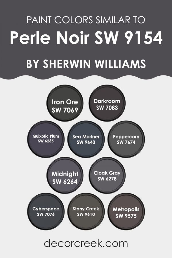 Perle Noir SW 9154 Paint Color by Sherwin Williams - DecorCreek