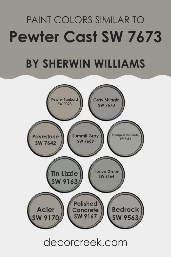 Pewter Cast SW 7673 Paint Color by Sherwin Williams - DecorCreek