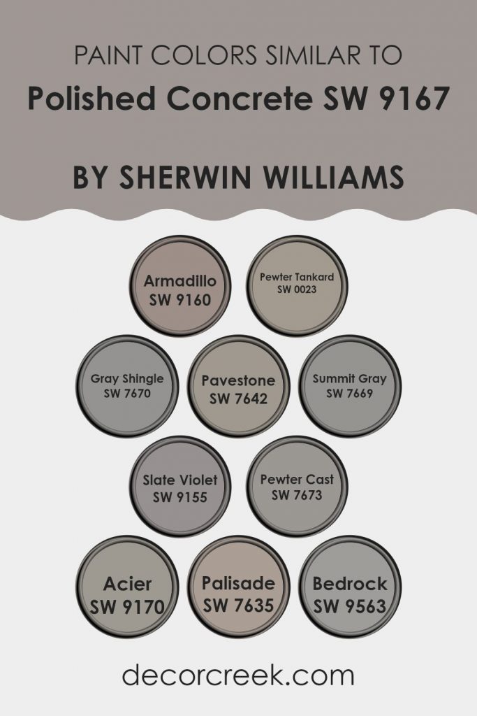 Polished Concrete SW 9167 Paint Color by Sherwin Williams - DecorCreek