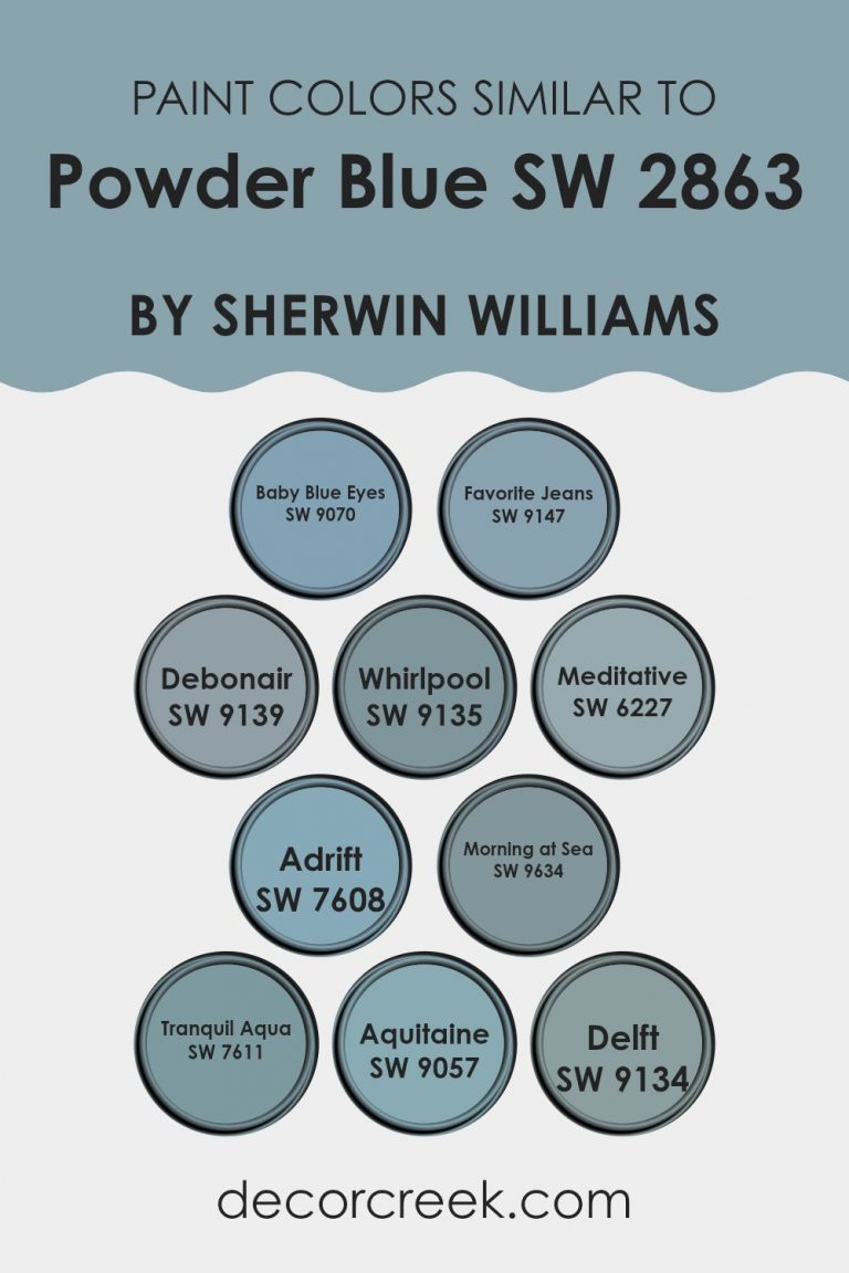 Powder Blue SW 2863 Paint Color by Sherwin Williams - DecorCreek
