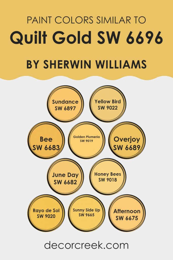 Quilt Gold SW 6696 Paint Color by Sherwin Williams - DecorCreek