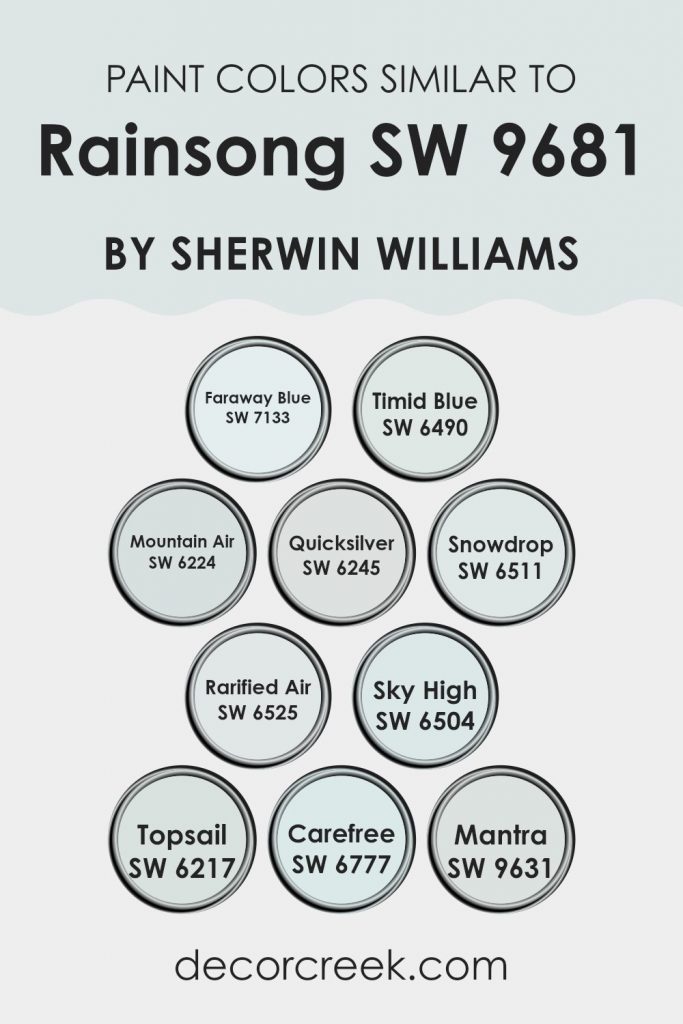 Rainsong SW 9681 Paint Color by Sherwin Williams - DecorCreek