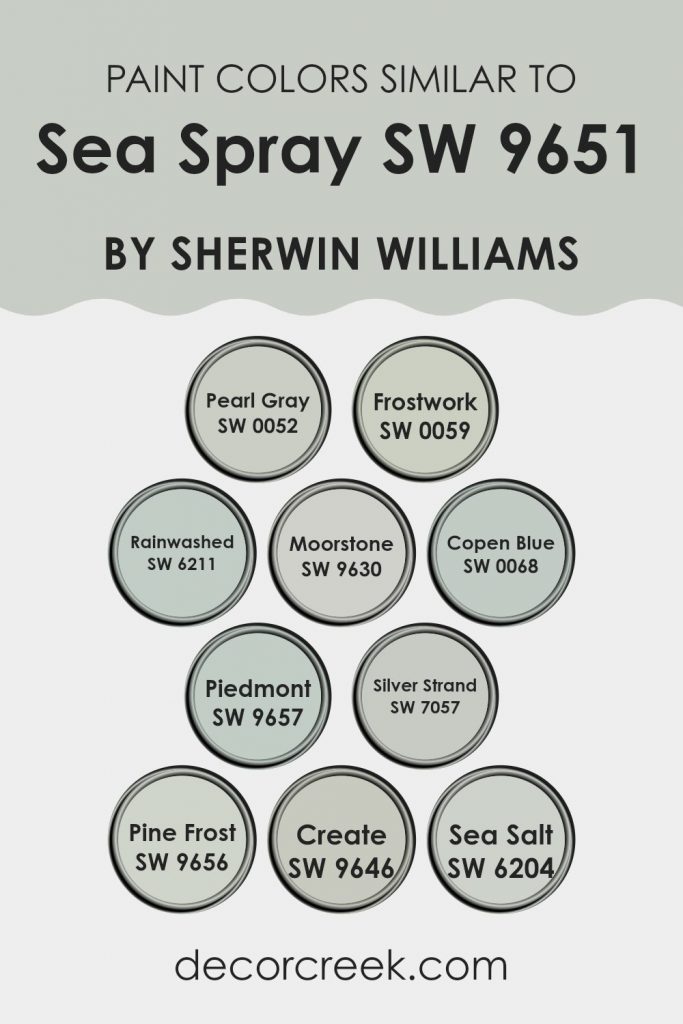 Sea Spray SW 9651 Paint Color by Sherwin Williams - DecorCreek