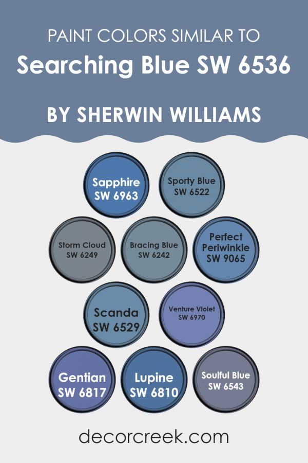 Searching Blue SW 6536 Paint Color by Sherwin Williams - DecorCreek