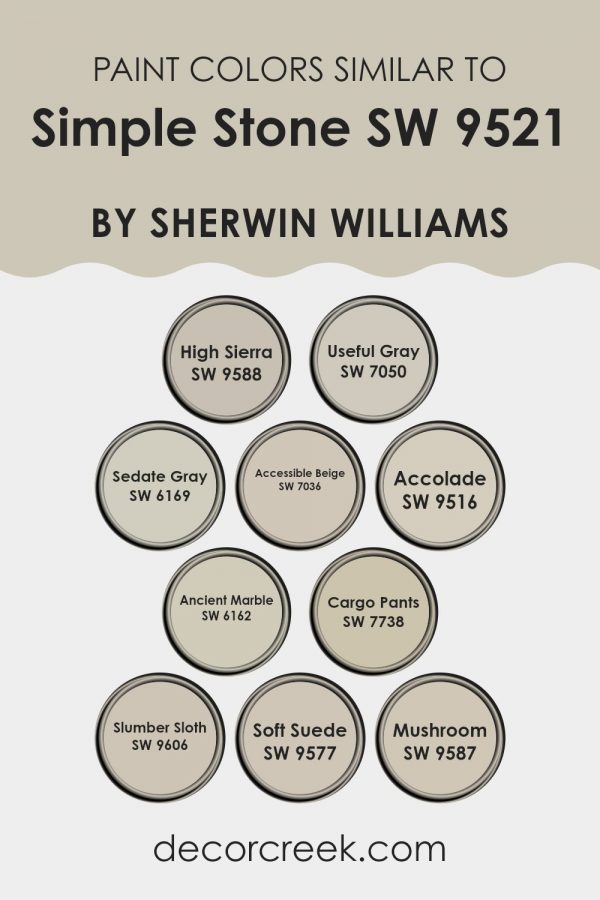 Simple Stone SW 9521 Paint Color by Sherwin Williams - DecorCreek