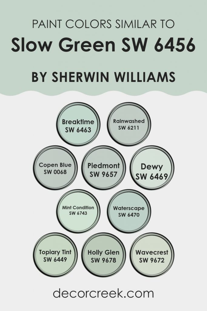 Slow Green SW 6456 Paint Color by Sherwin Williams - DecorCreek