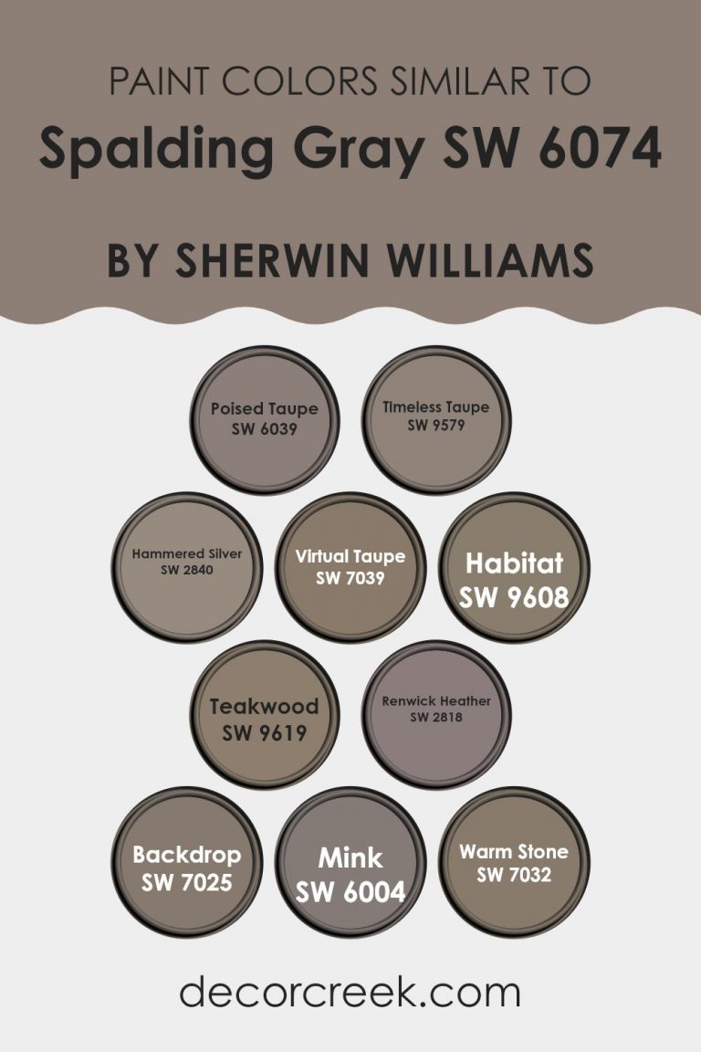 Spalding Gray SW 6074 Paint Color by Sherwin Williams - DecorCreek