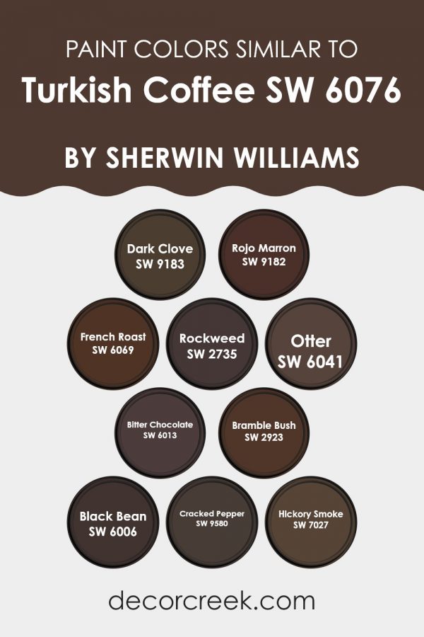 Turkish Coffee SW 6076 Paint Color by Sherwin Williams - DecorCreek