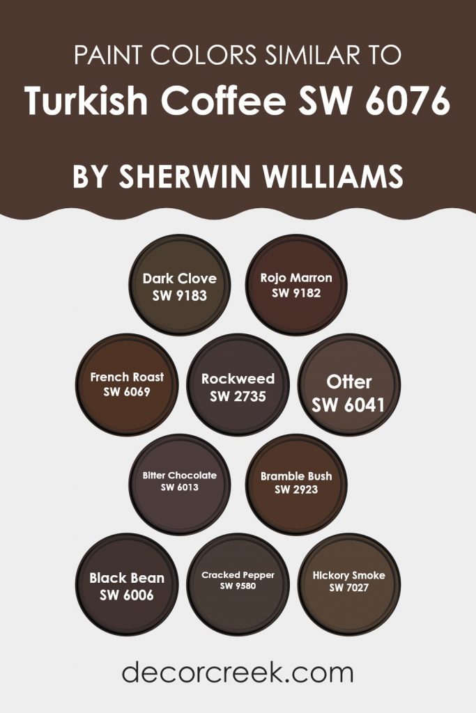 Turkish Coffee SW 6076 Paint Color by Sherwin Williams - DecorCreek