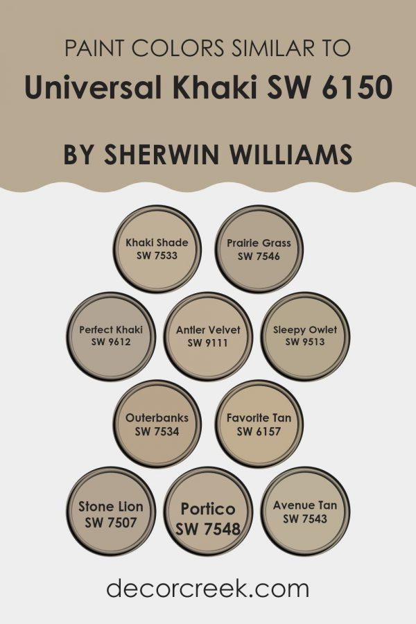 Universal Khaki SW 6150 Paint Color by Sherwin Williams - DecorCreek