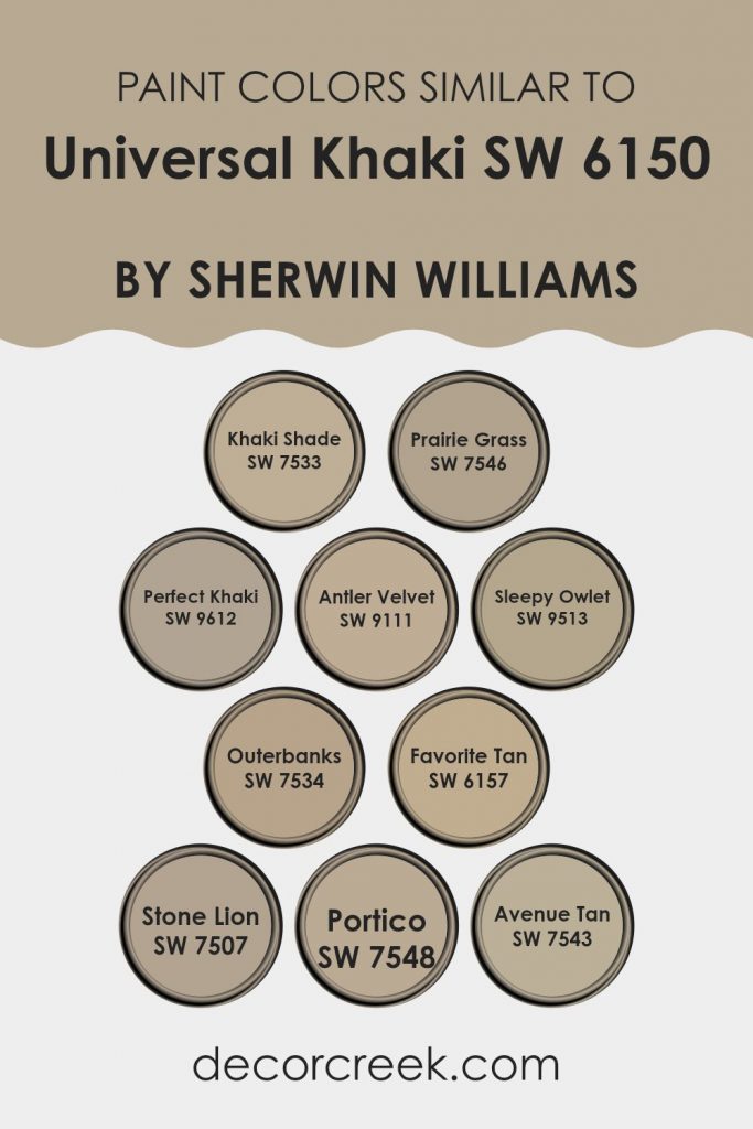 Universal Khaki SW 6150 Paint Color by Sherwin Williams - DecorCreek