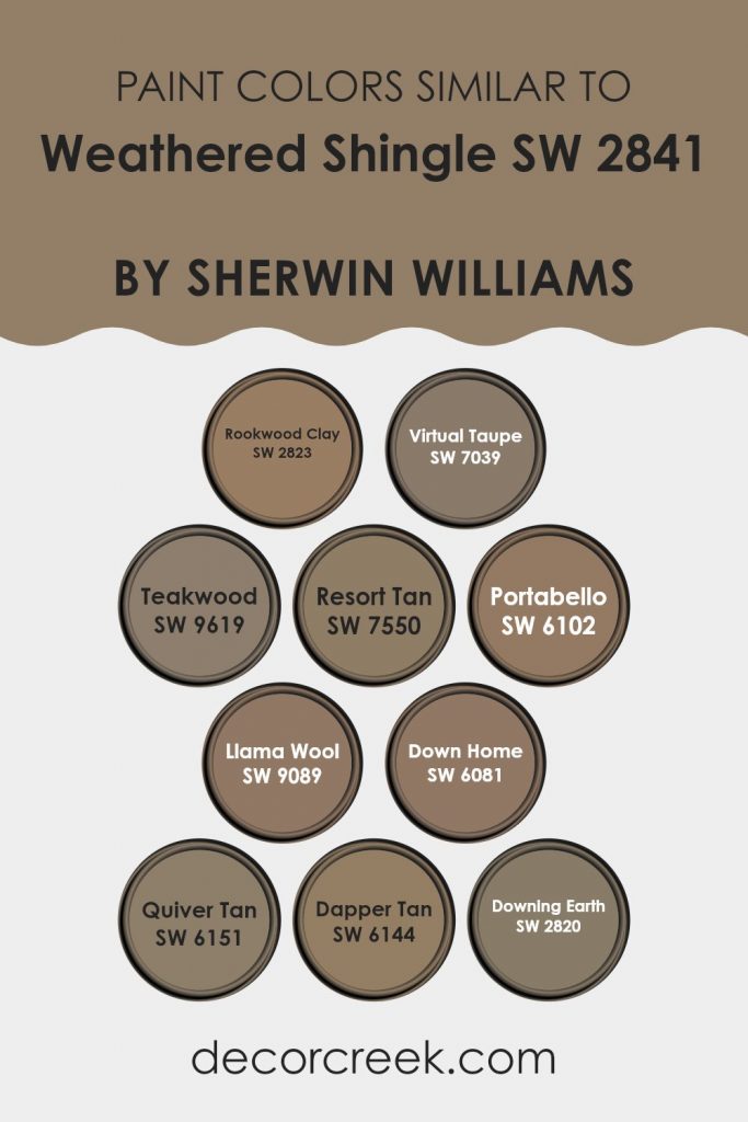 Weathered Shingle SW 2841 Paint Color by Sherwin Williams - DecorCreek