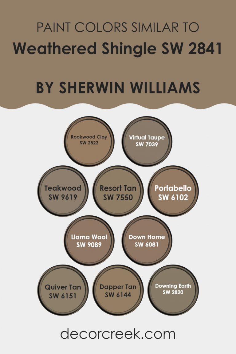 Weathered Shingle SW 2841 Paint Color by Sherwin Williams - DecorCreek