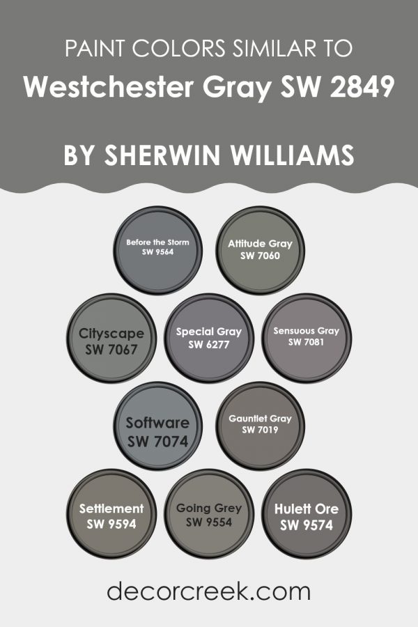 Westchester Gray SW 2849 Paint Color by Sherwin Williams - DecorCreek