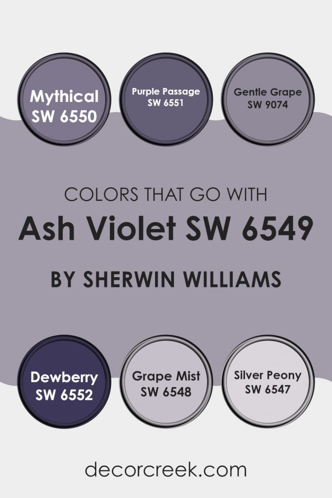 Ash Violet SW 6549 Paint Color by Sherwin Williams - DecorCreek