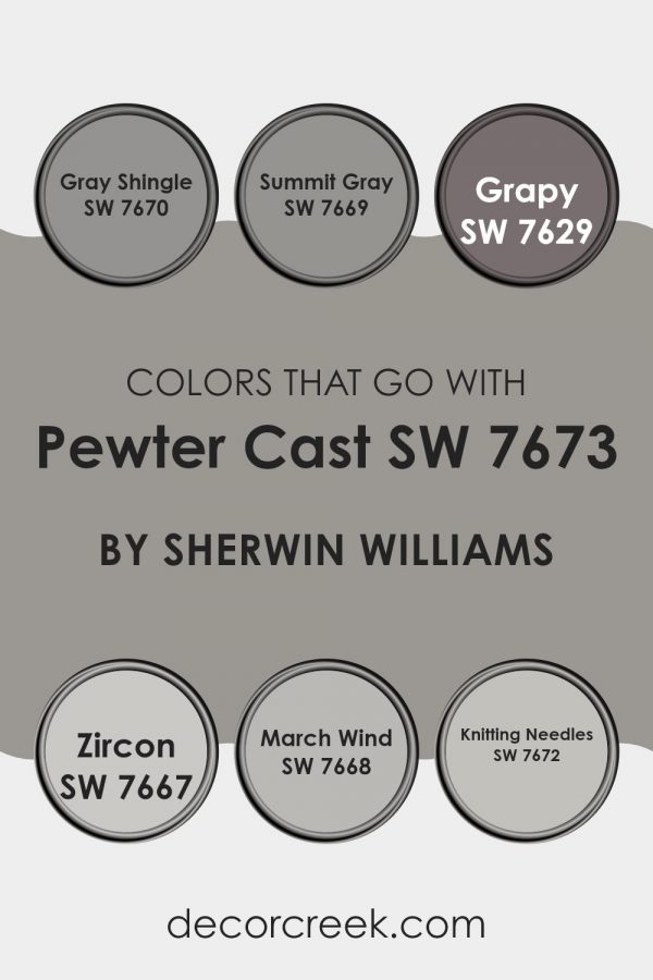 Pewter Cast SW 7673 Paint Color by Sherwin Williams - DecorCreek