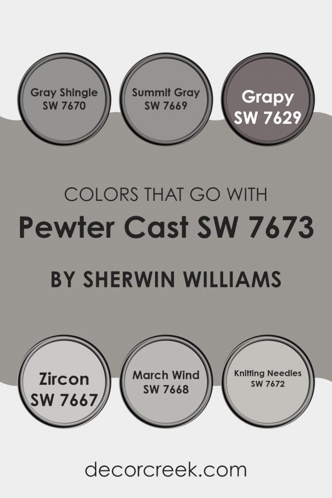 Pewter Cast SW 7673 Paint Color by Sherwin Williams - DecorCreek