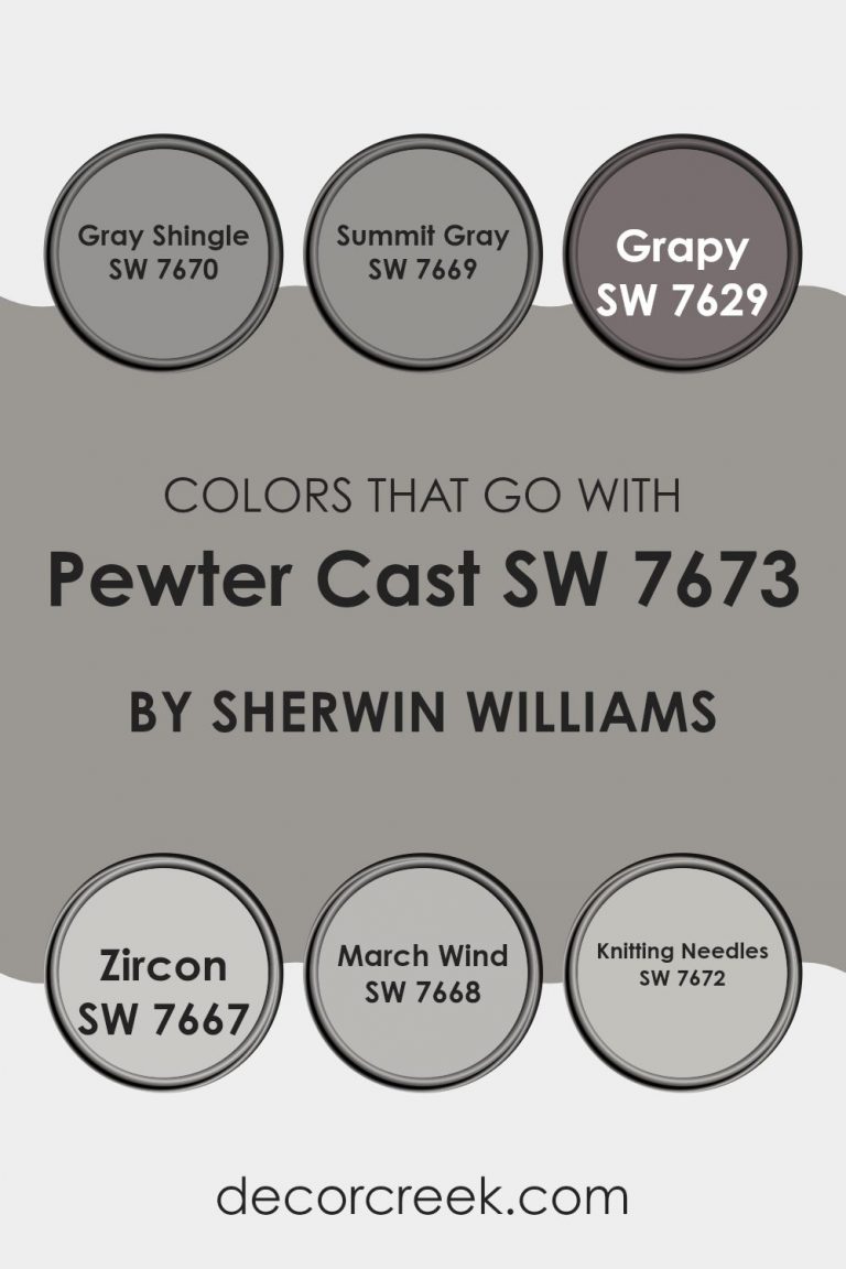 Pewter Cast SW 7673 Paint Color by Sherwin Williams - DecorCreek