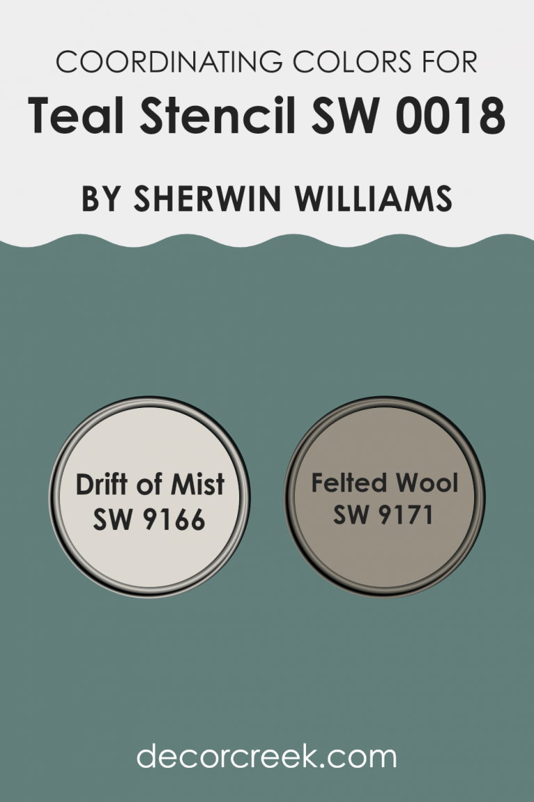 Teal Stencil SW 0018 Paint Color by Sherwin Williams - DecorCreek