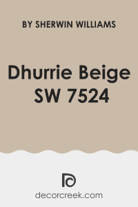 Dhurrie Beige SW 7524 Paint Color by Sherwin Williams - DecorCreek