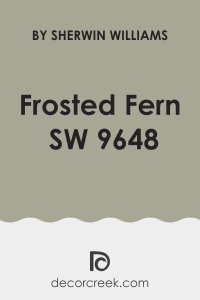 Frosted Fern SW 9648 Paint Color by Sherwin Williams - DecorCreek